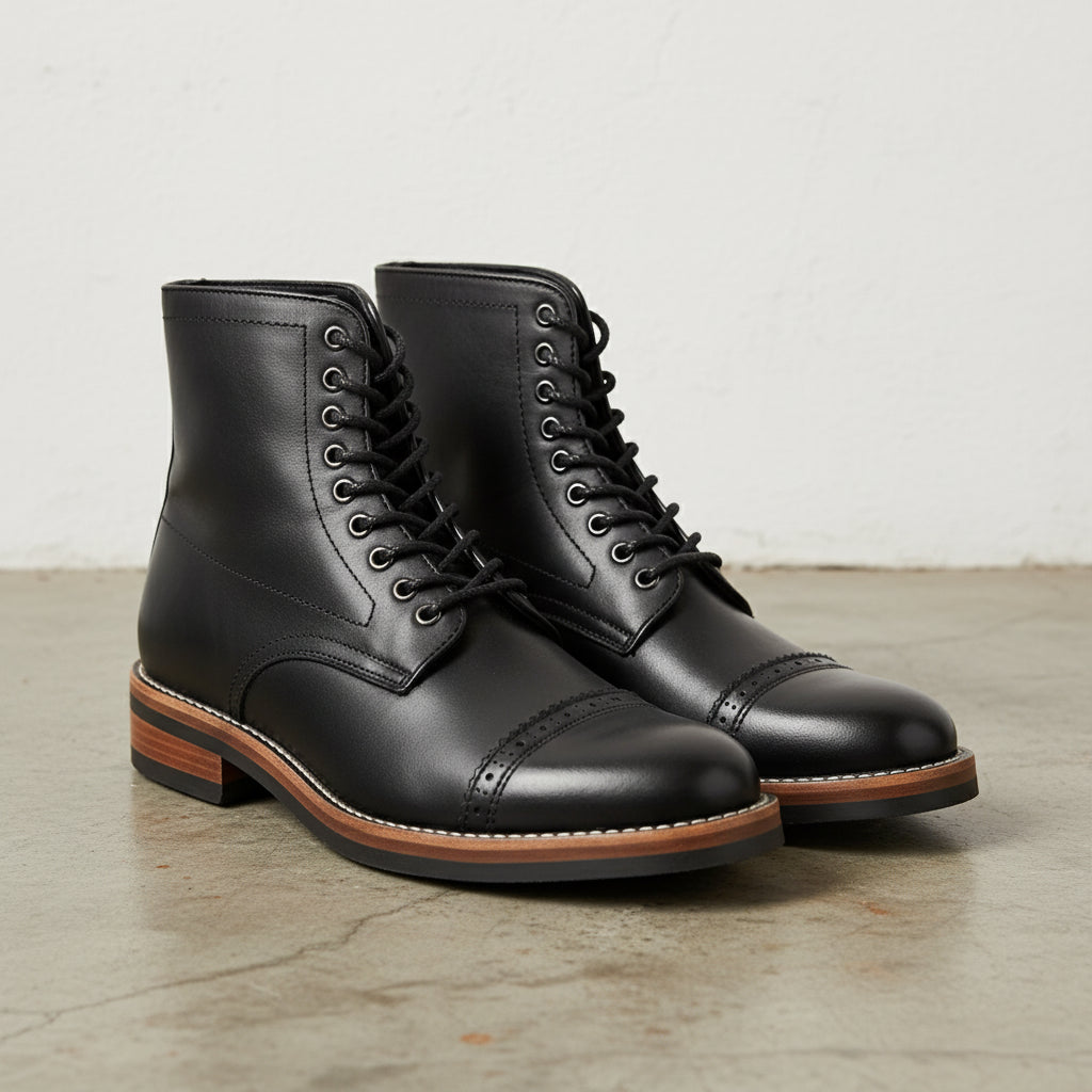 Lace Up Boots | Handcrafted Men’s Leather Lace Up Boots | Rebels Market