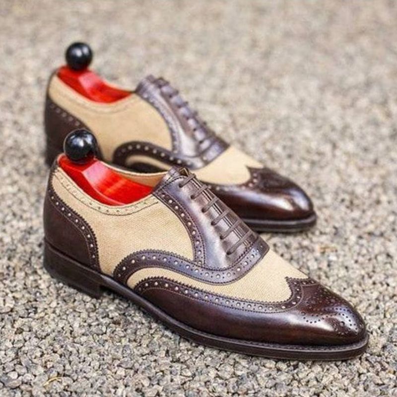 Two Tone Shoes | Handmade Two Tone Leather Shoes | Rebels Market