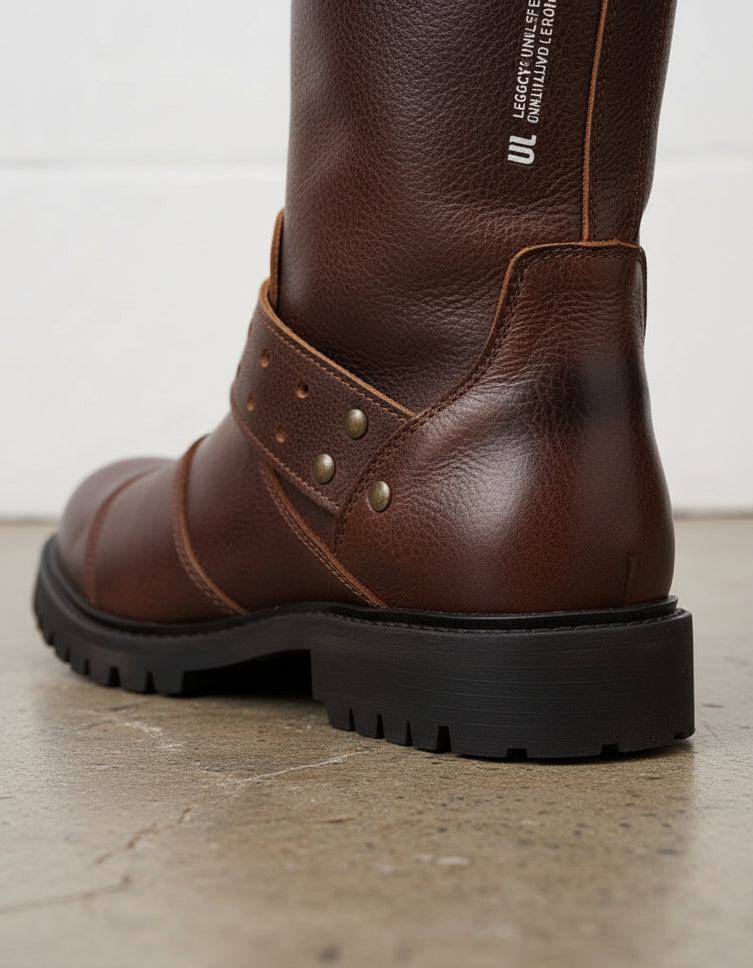 Men's Calf Leather Motorcycle Boots - Protective Moto Footwear – Rebels ...