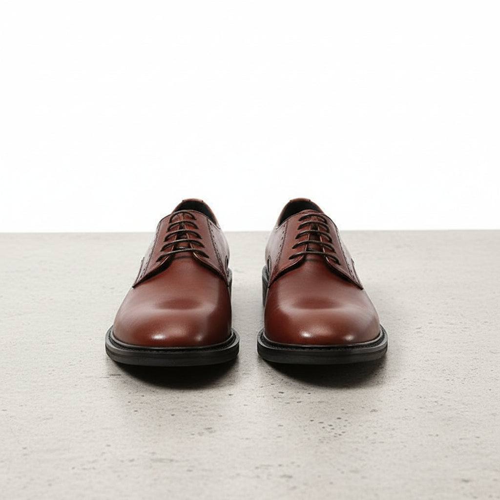 Handcrafted Men's Full Grain Leather Derby Dress Shoes – Rebels Market