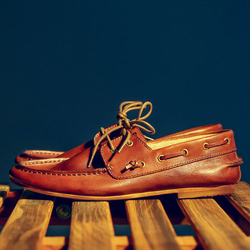Handcrafted Men's Full Grain Premium Leather Boat Shoes – Rebels Market