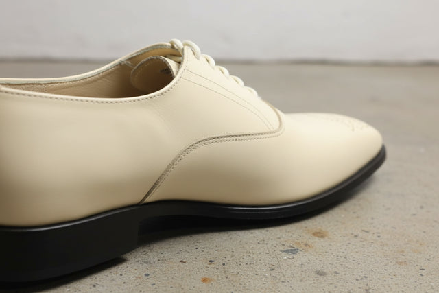Handmade Men Cream color brogue shoes, Men Ivory dress shoes, Party ...