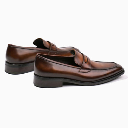 Handmade Men's Cow Leather Loafer Shoes – Rebels Market