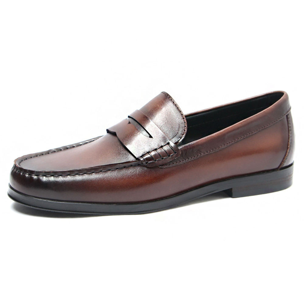 Handmade Men's Full Grain Leather Penny Loafer Shoe – Rebels Market