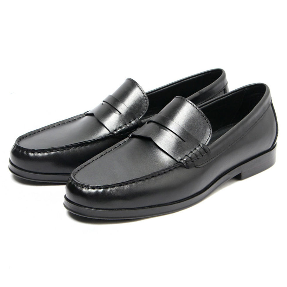Handmade Men's Full Grain Leather Penny Loafer Shoe – Rebels Market