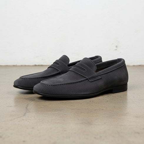 Handmade Men's Full Grain Leather Suede Moccasin Loafers – Rebels Market