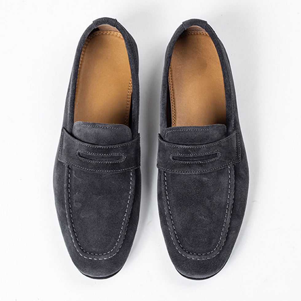 Handmade Men's Full Grain Leather Suede Moccasin Loafers – Rebels Market