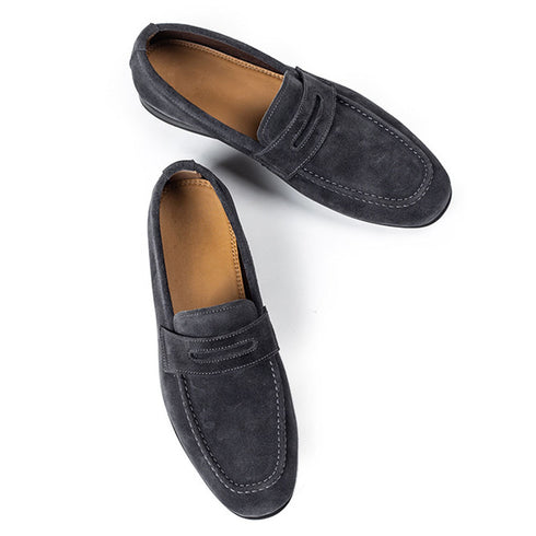 Handmade Men's Full Grain Leather Suede Moccasin Loafers – Rebels Market