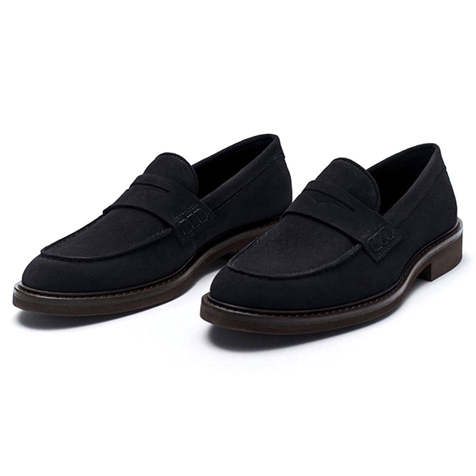 Handmade Men's Full Grain Suede Classic Slip-On Loafers – Rebels Market