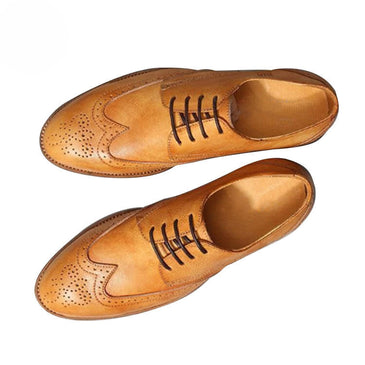 Handmade Men's Genuine Leather Derby Shoes – Rebels Market