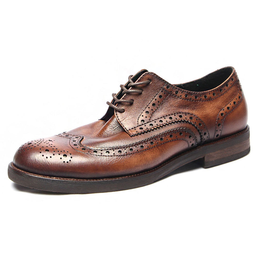 Handmade Men's Leather Wingtip Brogues – Rebels Market