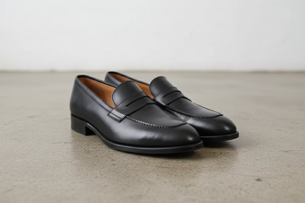 Handmade Moc-Toe Loafer Slip-On Full-Grain Leather Men’s Moccasin shoes ...