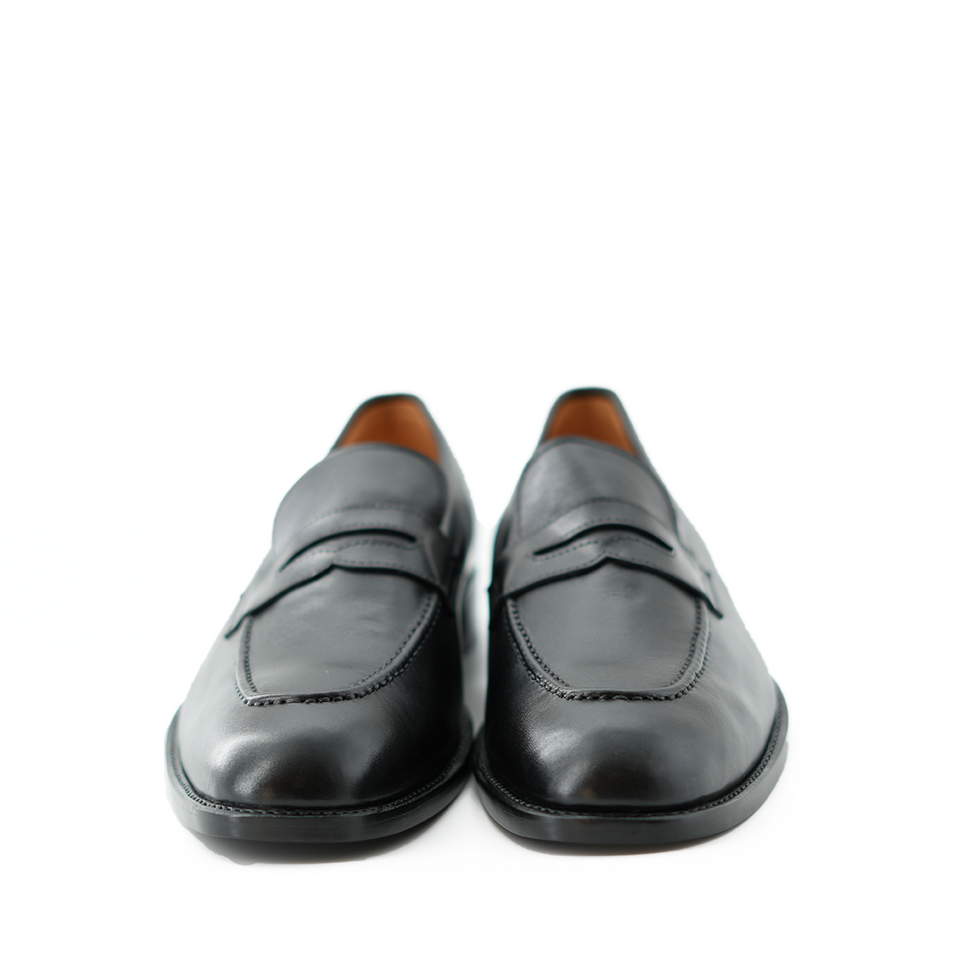 Handmade Moc-Toe Loafer Slip-On Full-Grain Leather Men’s Moccasin shoes ...