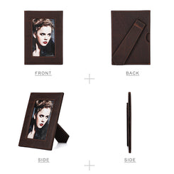 Vintage Leather Photo Frame with Stand – Rebels Market